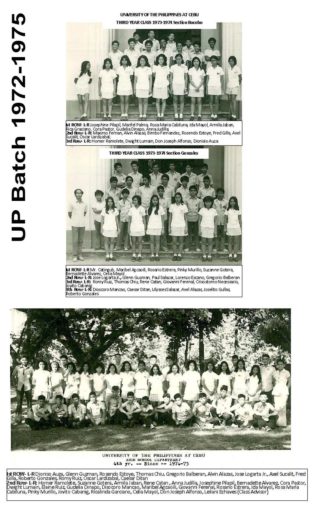 Class Photos - UP High School Cebu